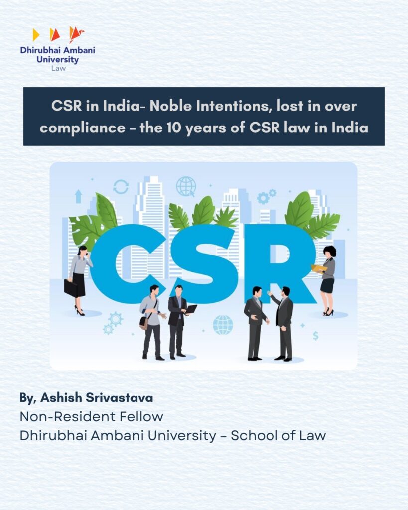 CSR in India- Noble Intentions, lost in over compliance – the 10 years ...